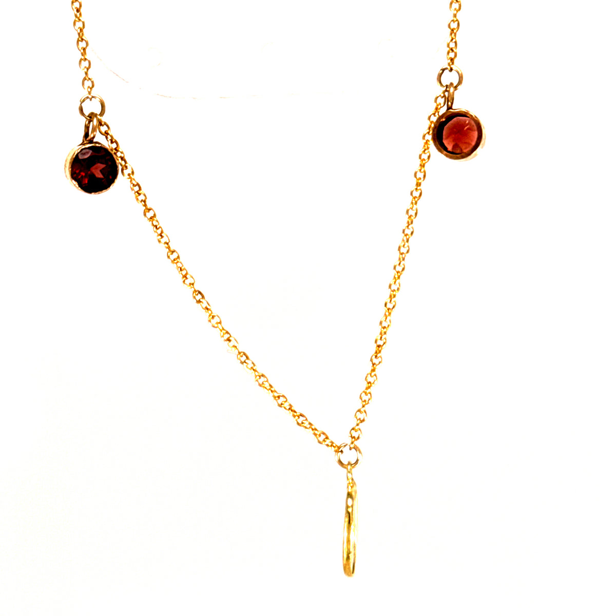Moissanite Garnet Dangle Bracelet – Mabel Chong