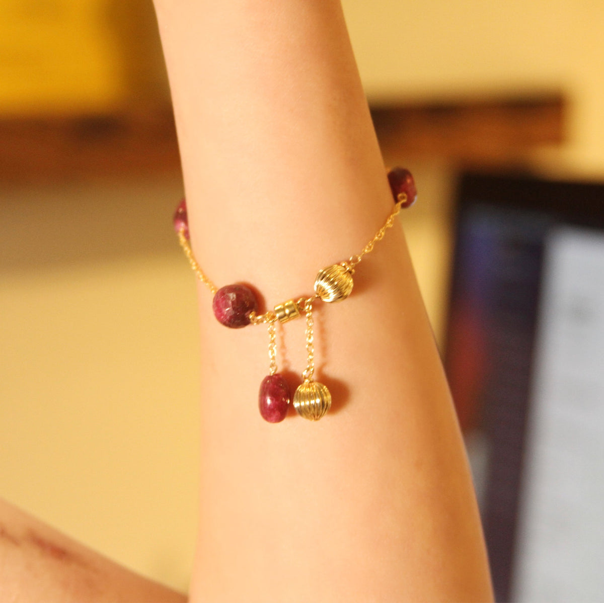 Apple of My Eye Ruby Bracelet – Mabel Chong