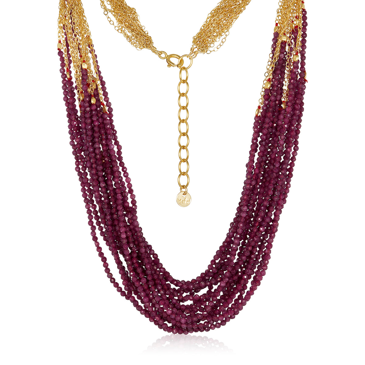 Golden Dolores Ruby Necklace – Mabel Chong