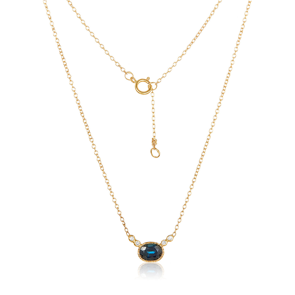 Sapphire Ora Necklace in 14k – Mabel Chong