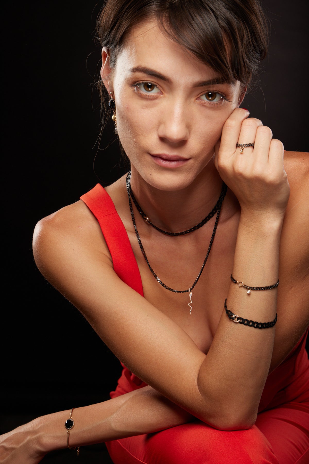 Cable Curb Chain Diamond Ring – Mabel Chong