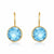 Bezel Set Blue Topaz Earrings – Mabel Chong