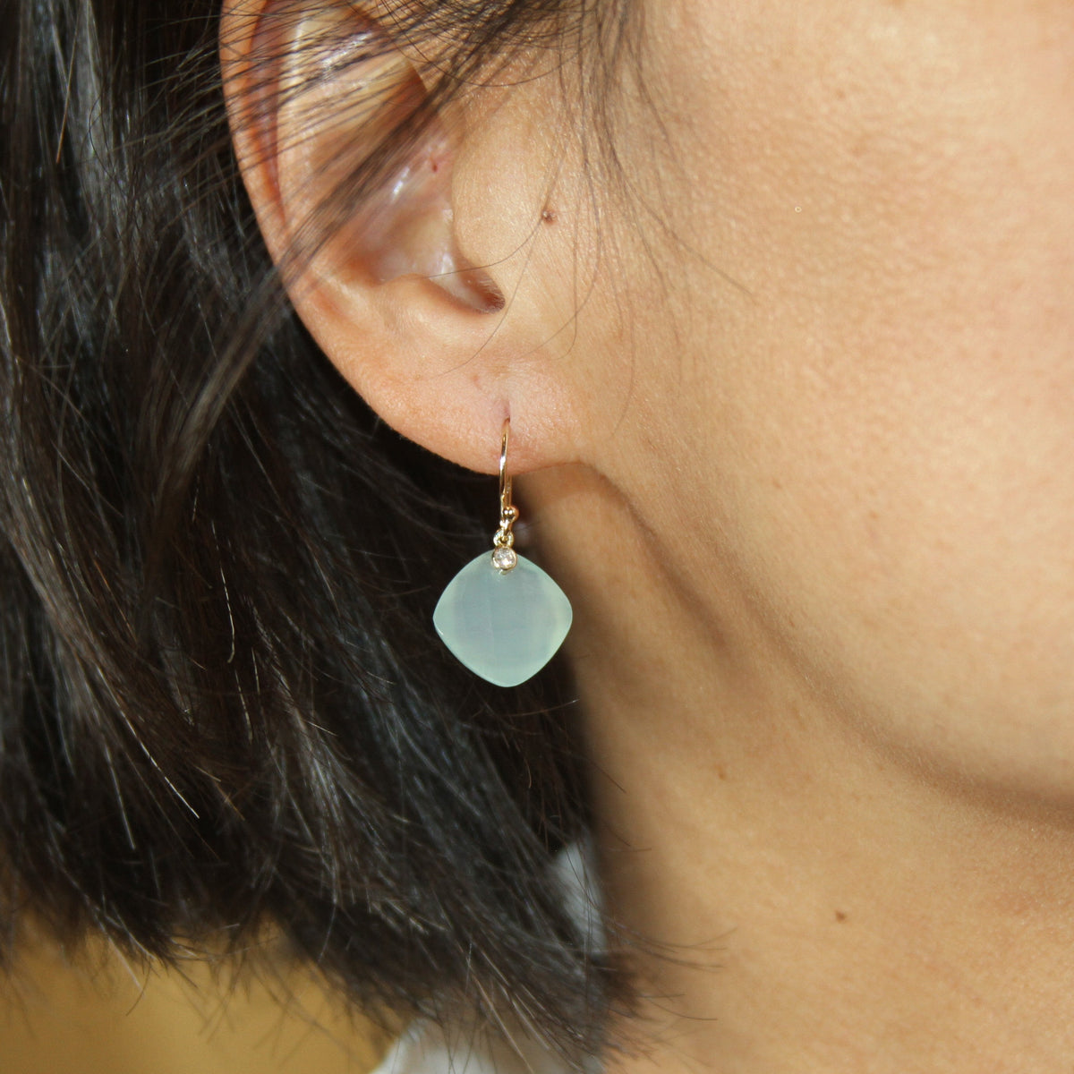 Ally Diamond Earrings in 14k – Mabel Chong