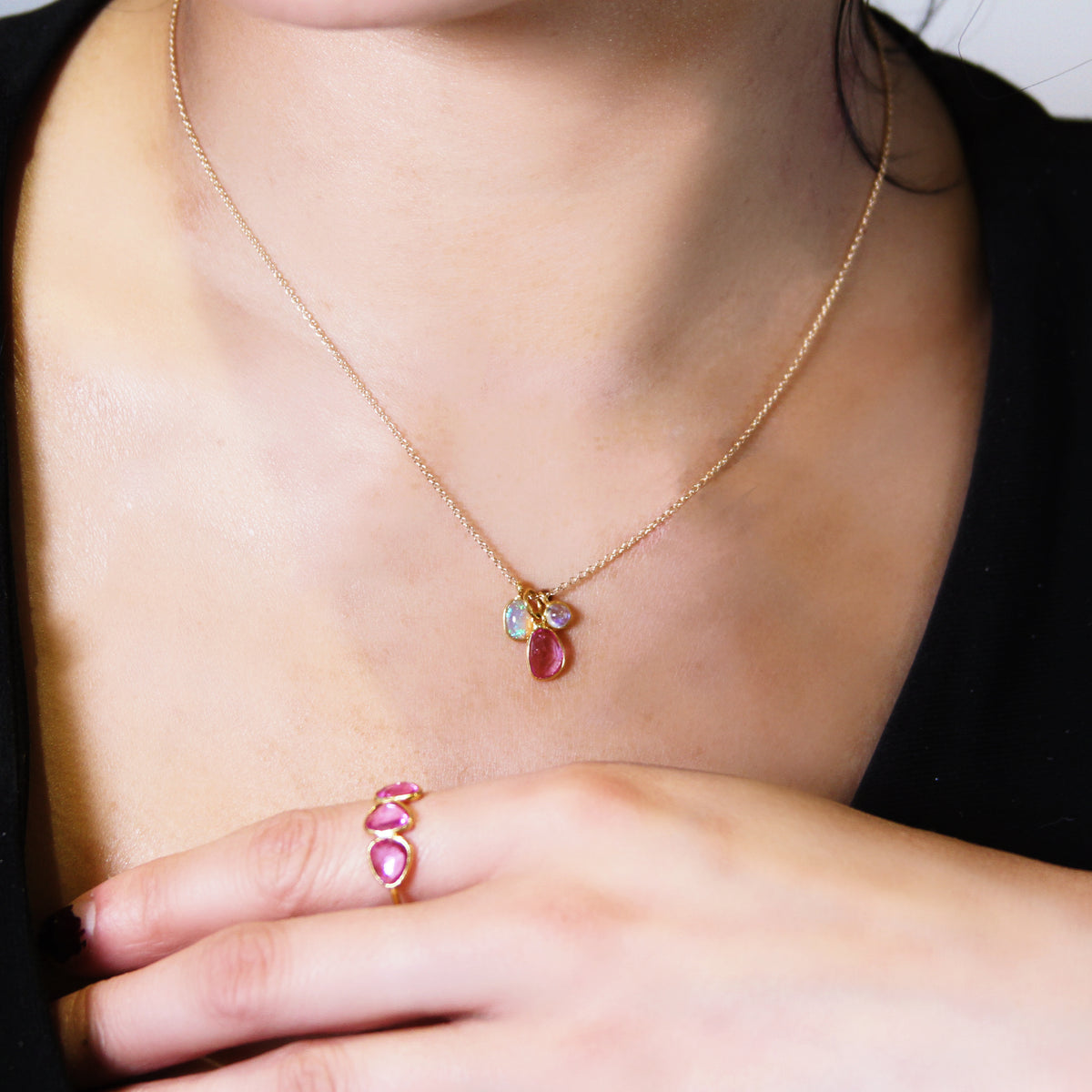 Sugar bushes Necklace In 14K – Mabel Chong