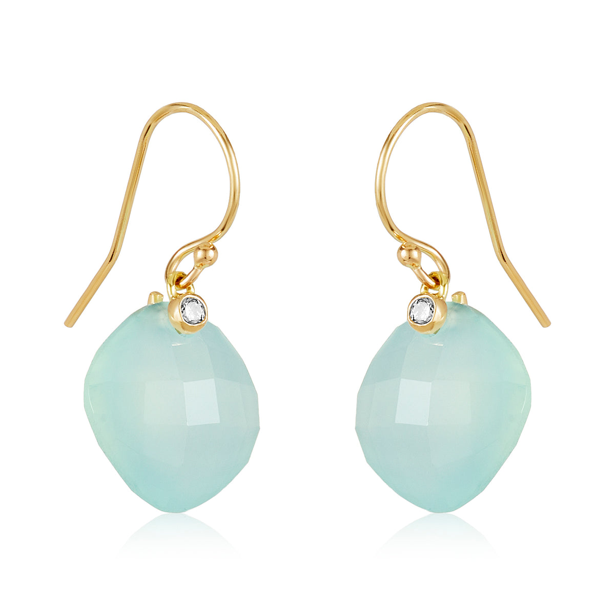 Ally Diamond Earrings in 14k – Mabel Chong